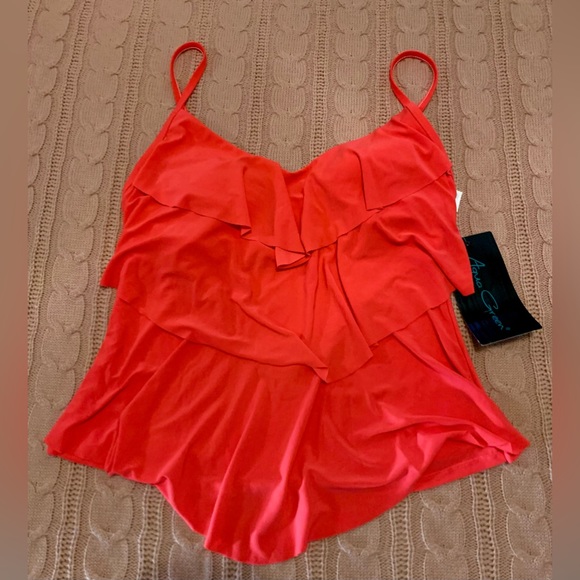 Aqua Green | Swim | New Aqua Green Coral Ruffle Swim Bathing Suit Top ...